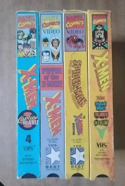 MARVEL COMICS X-MEN VHS Lot With The Rare Phoenix Saga Triple Sized ...