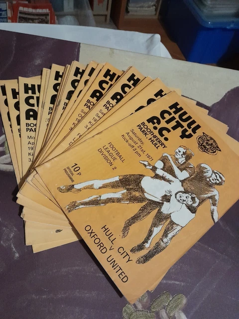 HULL CITY HOME Football Programmes x 21 1971/1972 All Listed £14.99 ...