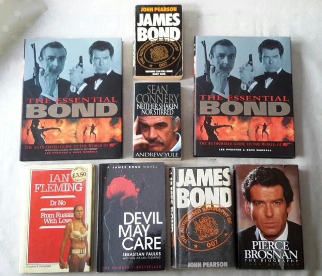 JAMES BOND IAN Fleming Sean Connery Pierce Brosnan Assorted Books Bundle Lot x 8 £6.00 - PicClick UK