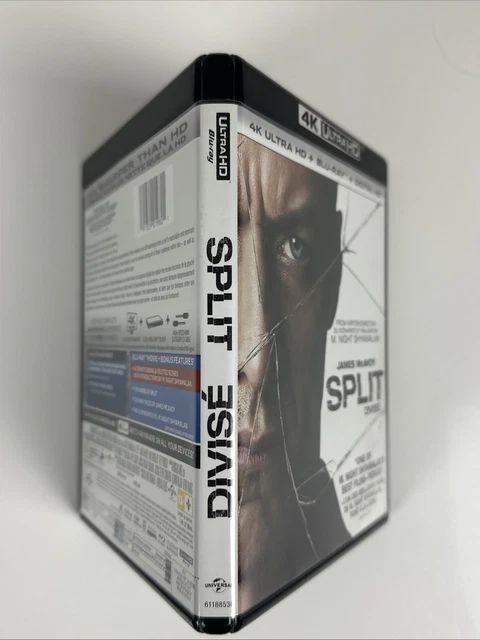 SPLIT (4K ULTRA HD + Blu-Ray, 2016) James McAvoy - Shyamalan $10.00 ...