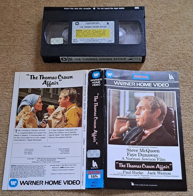 THE THOMAS CROWN Affair - Pre-Cert - Vhs Video - Warner. £8.99 ...