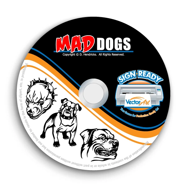MAD DOGS CLIPART-VECTOR Clip Art-Vinyl Cutter Plotter Images &Tshirt ...