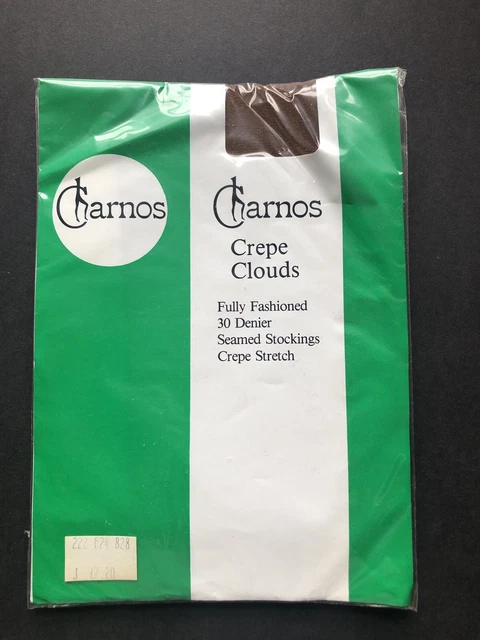 VINTAGE SEAMED STOCKINGS Never Used. Charnos, Crepe Stretch, 30 denier ...