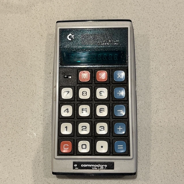 VINTAGE COMMODORE CALCULATOR Model GL-976M £5.91 - PicClick UK
