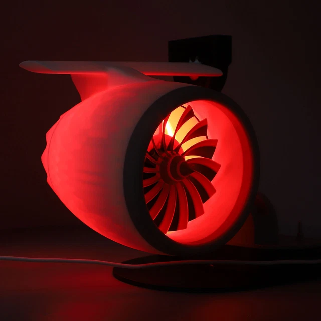 TURBINE ENGINE FAN Modern Jet Engine Fan Desktop USB Fan For Home £77. ...