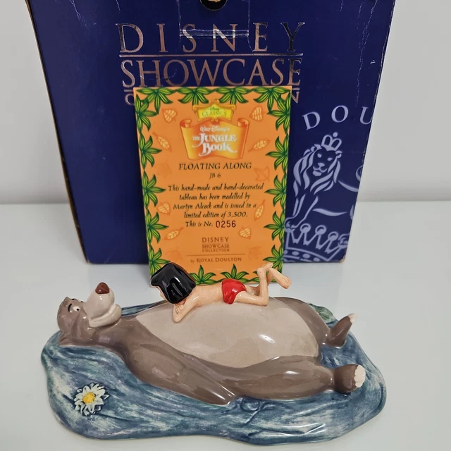 ROYAL DOULTON DISNEY Jungle Book Figure Baloo And Mowgli Floating Along ...