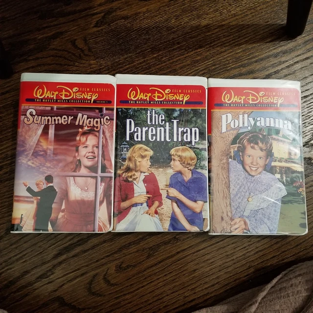 WALT DISNEY'S FILM CLASSICS 3 VHS Tapes Lot: The Parent Trap Pollyanna ...
