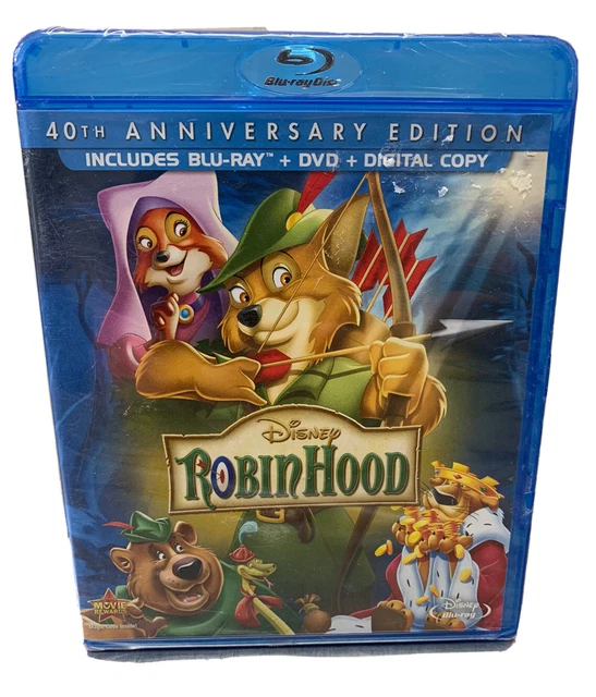 DISNEY’S ROBIN HOOD Blu-ray DVD Digital 40th Anniversary Edition New £ ...