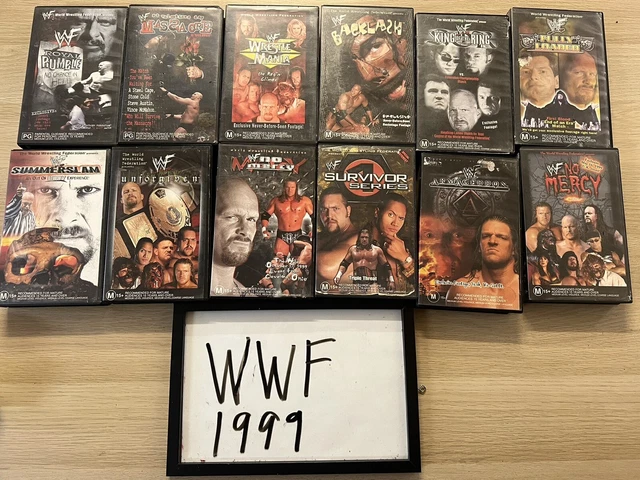 WWF/WCW VHS COLLECTION - 90+ Tapes - Rare Opportunity EUR 5.082,22 ...