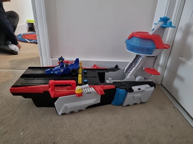 PAW PATROL THE Mighty Movie Aircraft Carrier HQ boat with Chase Action ...