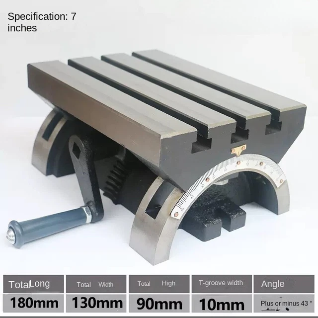 TILTABLE WORKBENCH ADJUSTABLE Angle Workbench Workbench Milling Machine ...