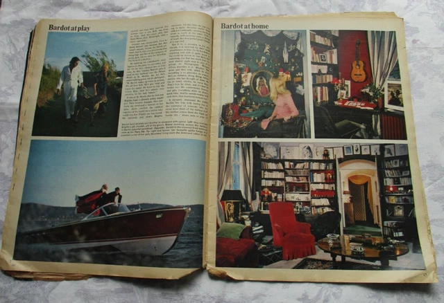 1966 UK WM Magazine: Brigitte Bardot & Gunther Sachs ~ Bardot In Love ~ At Home £25.00 - PicClick UK