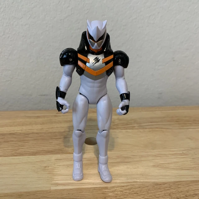 BANDAI DOMINIC WHITE Rhino Ranger 6" Action Figure Power Rangers Jungle ...