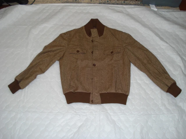 VINTAGE DUFFER ST George Mod Suedehead era Herringbone Wool Jacket £42. ...