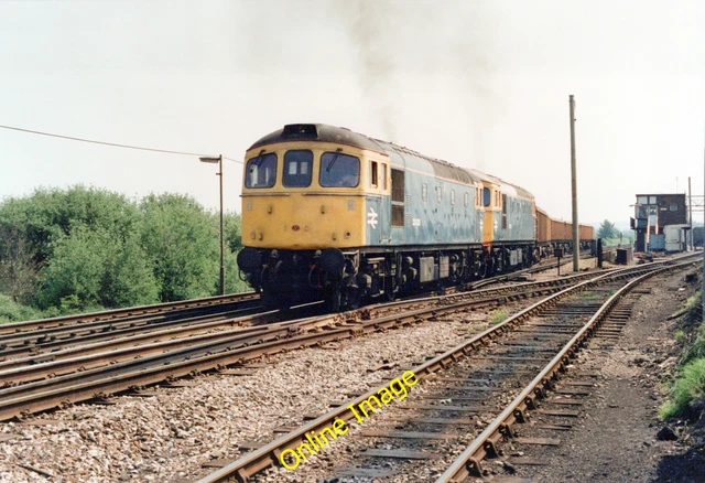 RAILWAY PHOTO 6X4 Class 33 33035 and 023 BR Blue 6C56 at Hoo Jcn 19/5 ...