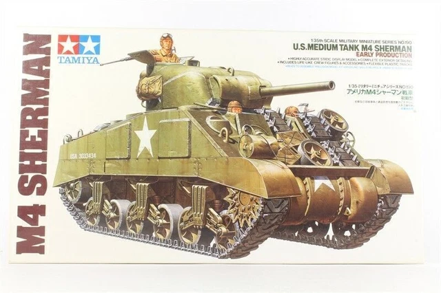 M4 Sherman Tank Model 2 Pack - HO Scale US S | 1:87 Scale Plastic Army ...