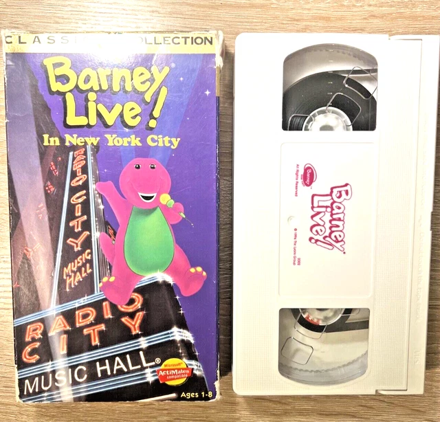 BARNEY LIVE IN New York City VHS Classic Collection TV Show Lyons Group ...