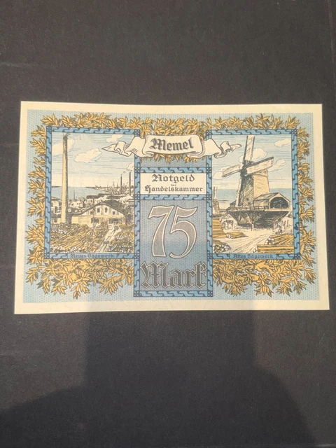 MEMEL BILLET De 75 Mark EUR 10,00 - PicClick FR