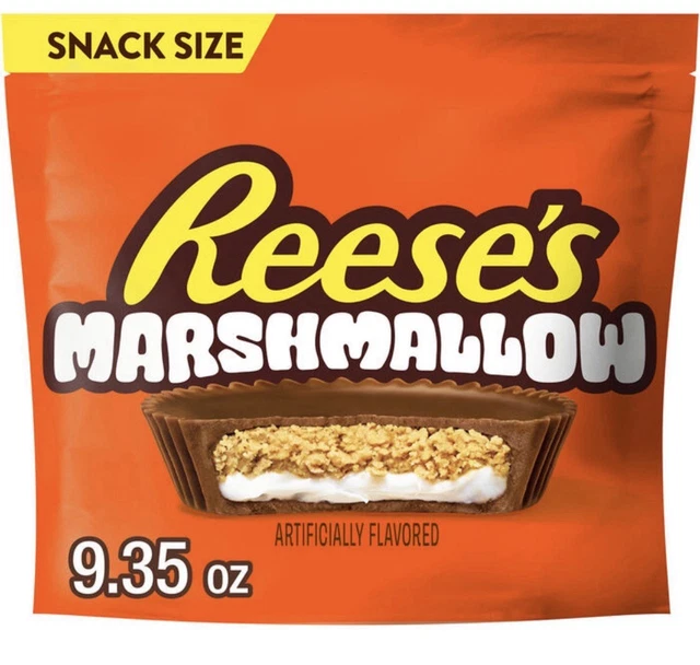 SHIPS COOL! 5 PACK! NEW 2026! REESE'S Marshmallow Snack Size Peanut ...