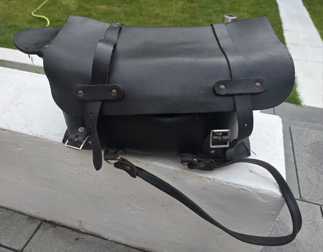 BRITISH RAIL DRIVERS Guards Black Leather Bag Vintage 1970s £82.01 ...