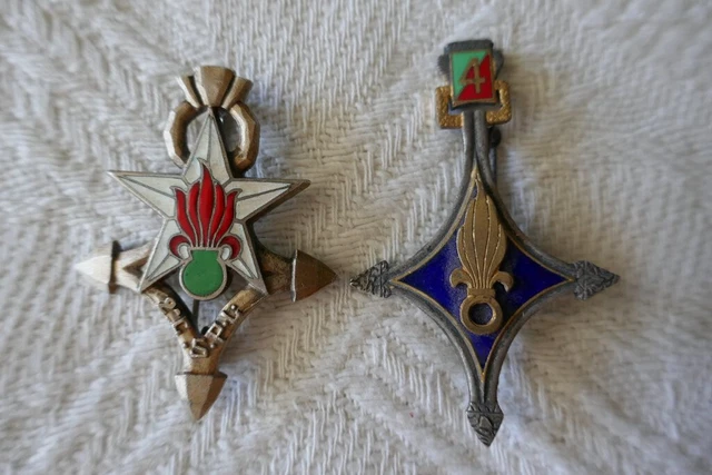 INSIGNES MILITAIRE LÉGION étrangère 2° CSPL et 4° compagnie Saharienne ...