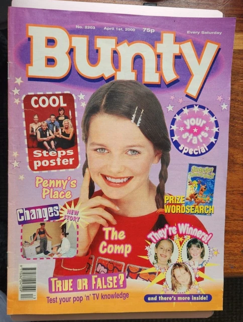 VINTAGE BUNTY COMIC Issue 2203 April 1st 2000 Steps Poster £3.63 - PicClick UK