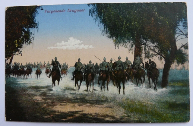 GERMAN DRAGOON. WW1 German Postcard. Series " Das Deutsche Heer" (125 ...