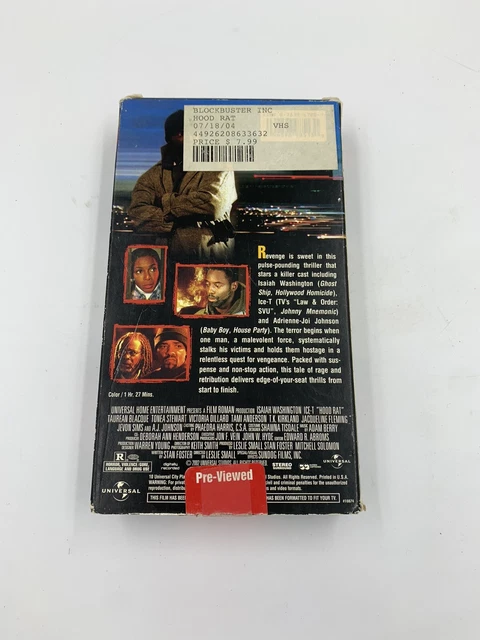 Vintage Hood Rat Vhs Ice T Isaiah Washington Tested £930 Picclick Uk
