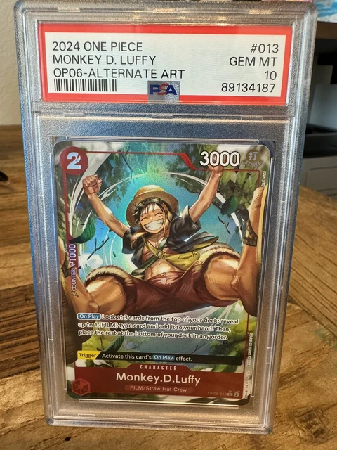 ONE PIECE MONKEY D Luffy OP06-013 Wings of the Captain Alt Art - PSA 10 EUR 6,91 - PicClick FR