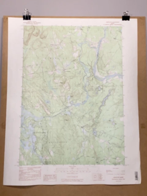 LIMINGTON MAINE YORK County Map Topographical Survey Standish Waterboro ...