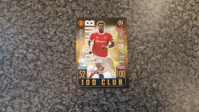 MATCH ATTAX 2021/22 No-457 Marcus Rashford Hundred 100 Club Great £2.45 ...