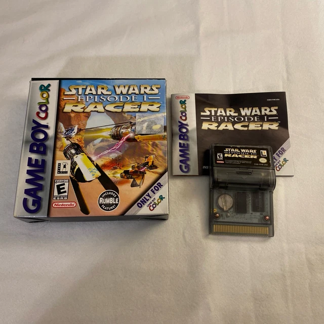 JOLI GAMEBOY COLOR Star Wars Episode 1 Racer avec boîte et livret ...