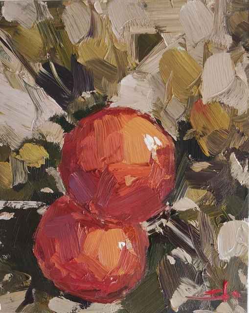 ORANGE TREE OIL PAINTING VIVEK MANDALIA ORIGINAL IMPRESSIONISM ...
