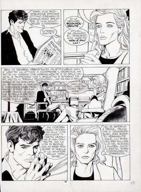 CORRADO ROI - Tavola originale Dylan Dog Speciale n.1 "Mefistofele" p ...