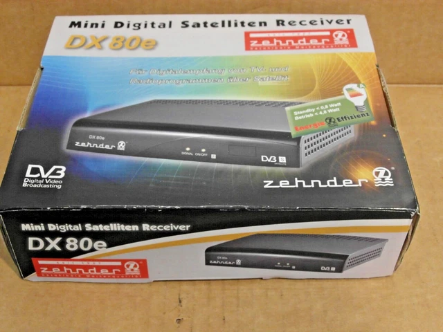ZEHNDER-DX 80E MINI-DIGITALER-SATELLITEN-RECEIVER -FTA/MPEG2/DV3 (ohne ...