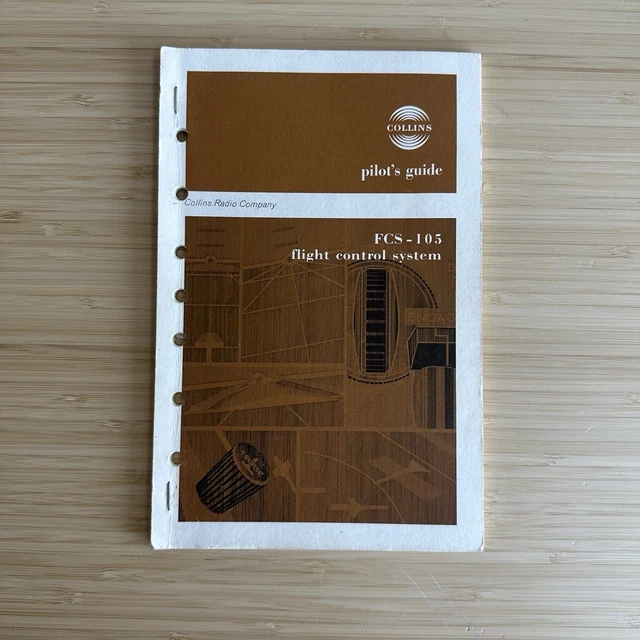 VINTAGE 1972 COLLINS FCS-105 Flight Control System Pilot’s Guide £70.60 ...