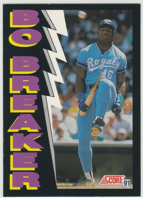 1991 SCORE BASEBALL Card - Bo Jackson #773 - Bo Breaker - Royals Hall ...