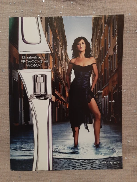 PUBLICITÉ PAPIER PARFUM. E. Arden Provocative Woman de 2004 ANG ...