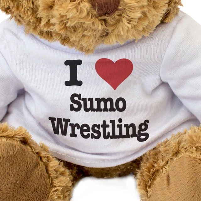I LOVE SUMO WRESTLING - Teddy Bear - Cute Funny Soft Adorable - Gift ...