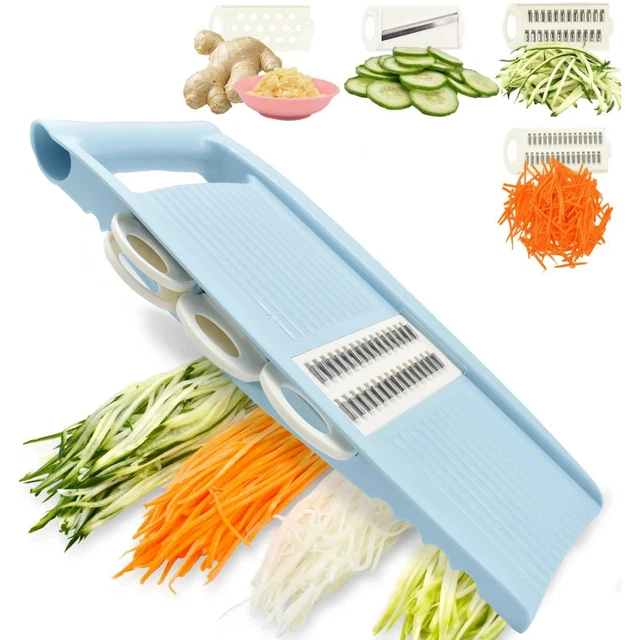 5 IN 1 Mandoline Slicer for Kitchen Vegetable Slicer Multi Blade Potato ...