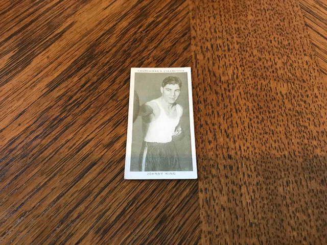 CHURCHMAN’S CIGARETTES BOXING Personalities Card - Johnny King - No 23 ...