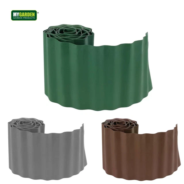 FLEXIBLE GARDEN LAWN Grass Edging Border Fence Panel Plant Wall ...