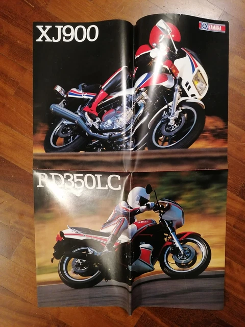 BROCHURE DÉPLIANT POSTER Yamaha Xj 900 Rd 350 Lc EUR 19,99 - PicClick IT