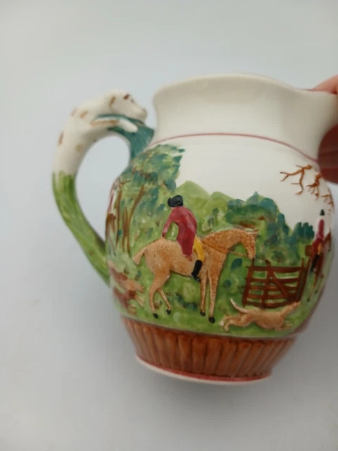 VINTAGE WEDGWOOD DYE Ken John Peel Hunting Scene Jug- 10.5cm Tall £25. ...