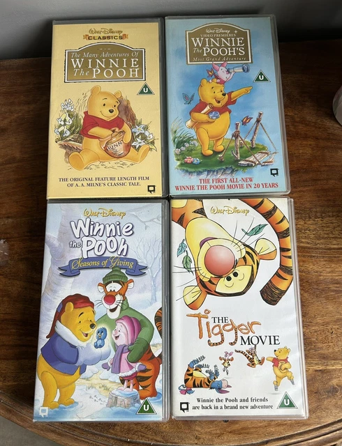 WALT DISNEY WINNIE The Pooh VHS Bundle Plus Tigger Movie VHS Videotapes ...