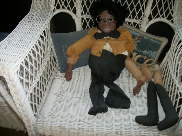 VENTRILIQUIST VINTAGE 1973 willie TYLER LESTER dummy doll with glasses ...