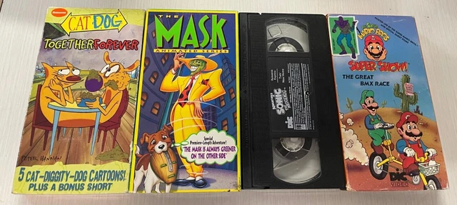 4 VHS LOT Catdog Sonic Hedgehog Mario Bros Super Show The Mask BMX Race ... 4 VHS LOT Catdog Sonic Hedgehog Mario Bros Super Show The Mask BMX Race ...