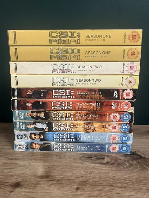 CSI MIAMI COMPLETE Seasons 1-5 Dvd Box Set £24.99 - PicClick UK