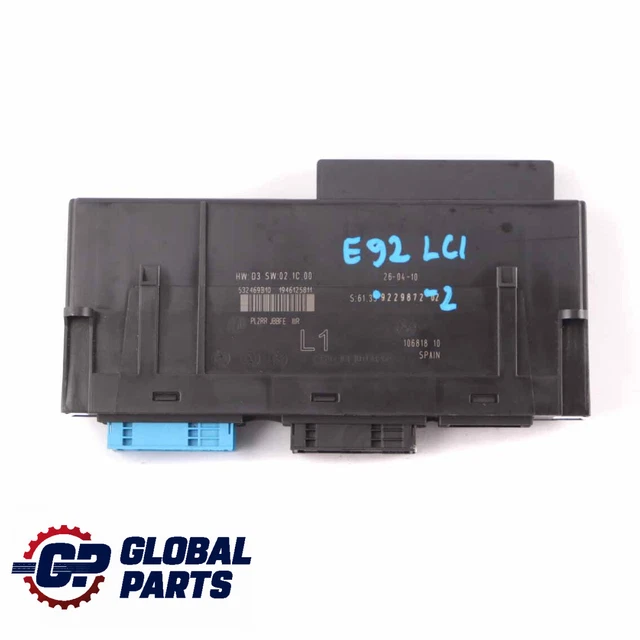 BMW E92 LCI Body Control Module ECU Junction Box L1 PL2RR JBBFE IIIR ...