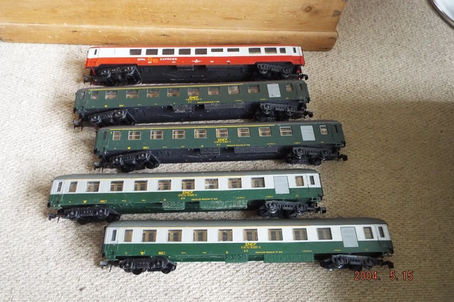 5 X LIMA O Gauge Coaches 4 SNCF and 1 GRIL EXPRESS. £25.00 - PicClick UK